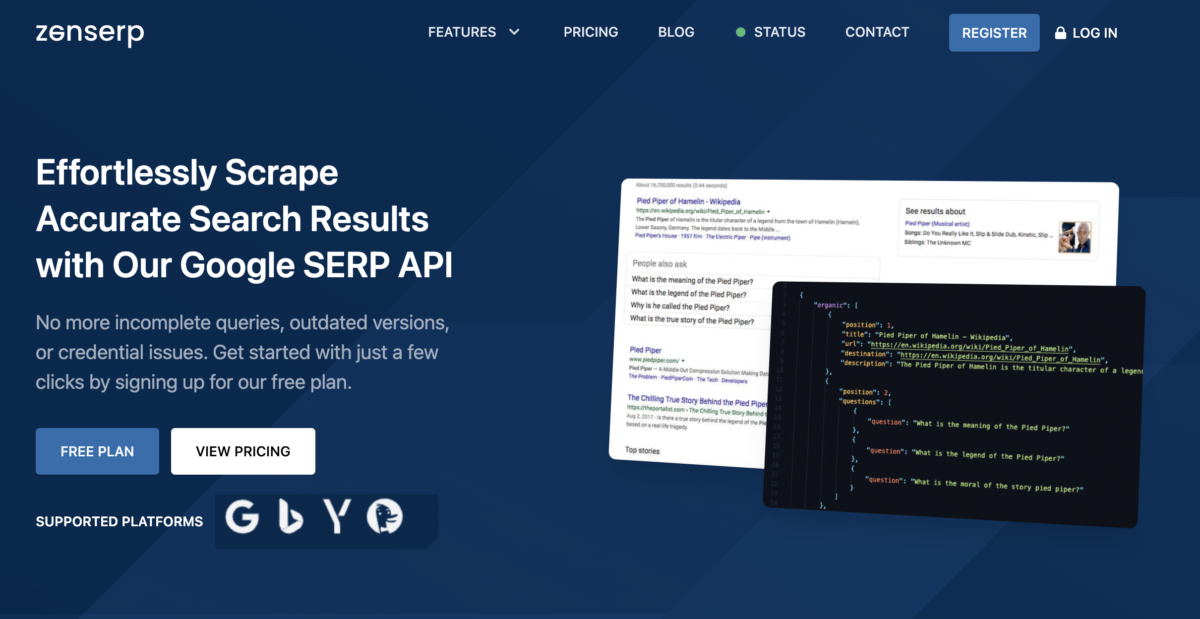 10 Best SERP Scrapers & Analyzers (Tools + API) | thruuu | Content Optimization Solution