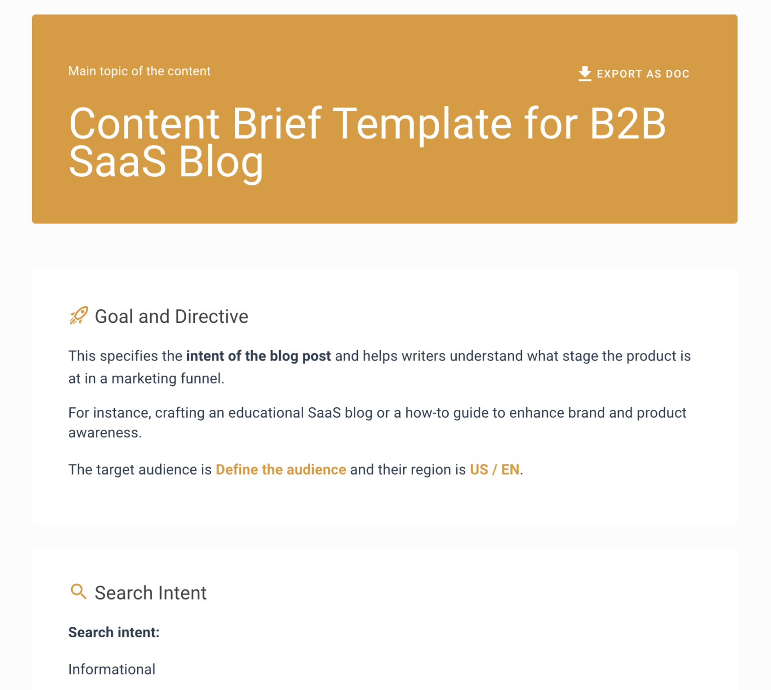 Content Brief Template Library (Get Free SEO Brief Templates) | thruuu ...
