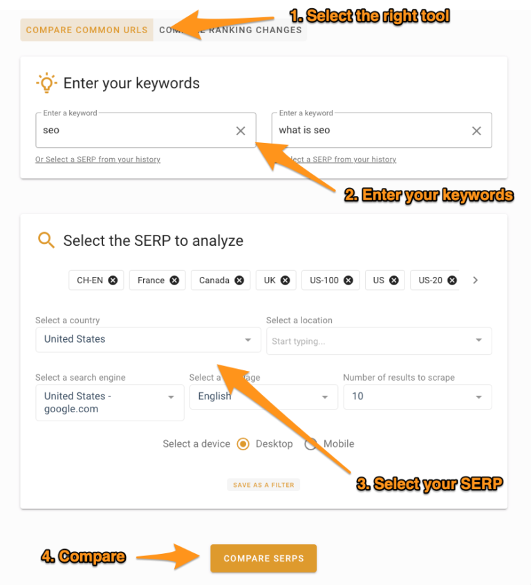 SERP Similarity Tool: Check URL Overlap Between SERP | thruuu | Content ...