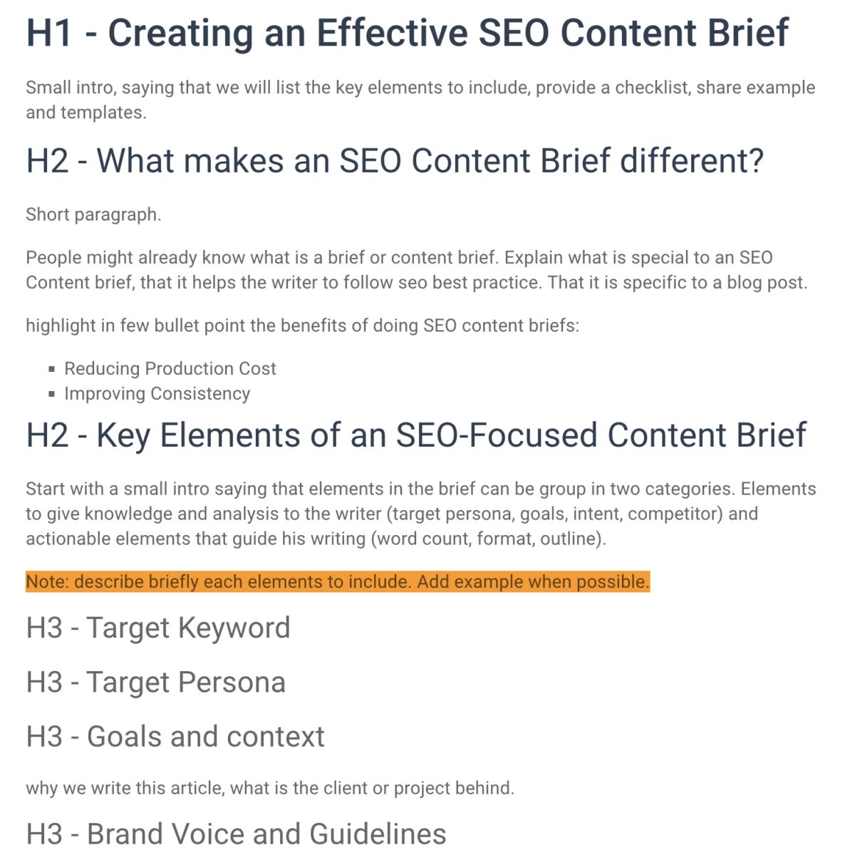 SEO Content Brief: 25+ Elements to Include (Get a Free Checklist)