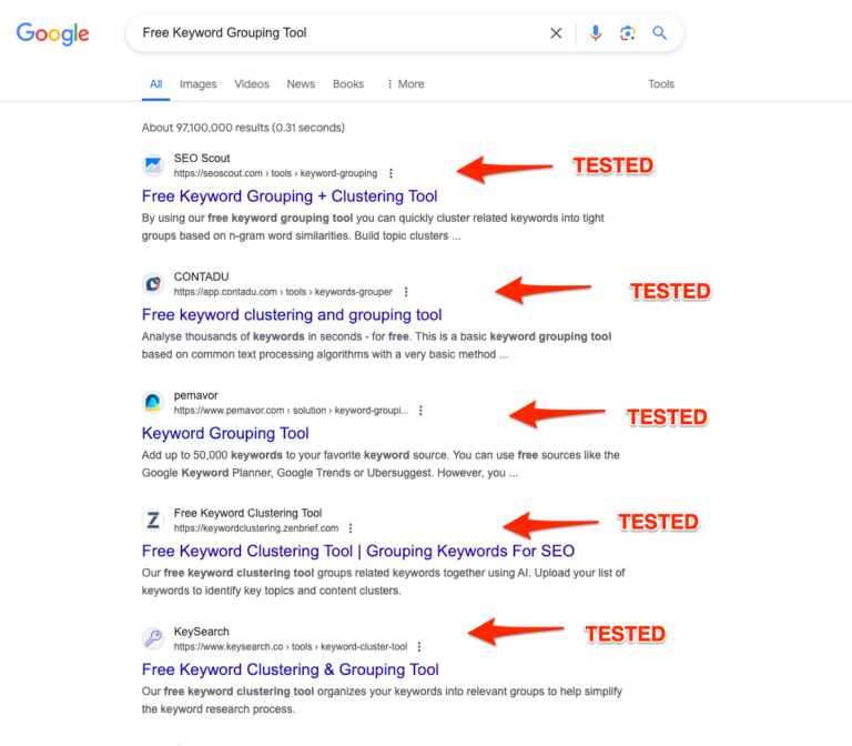 We Tested 5 FREE Keyword Grouping Tools. Here’s What We Found!