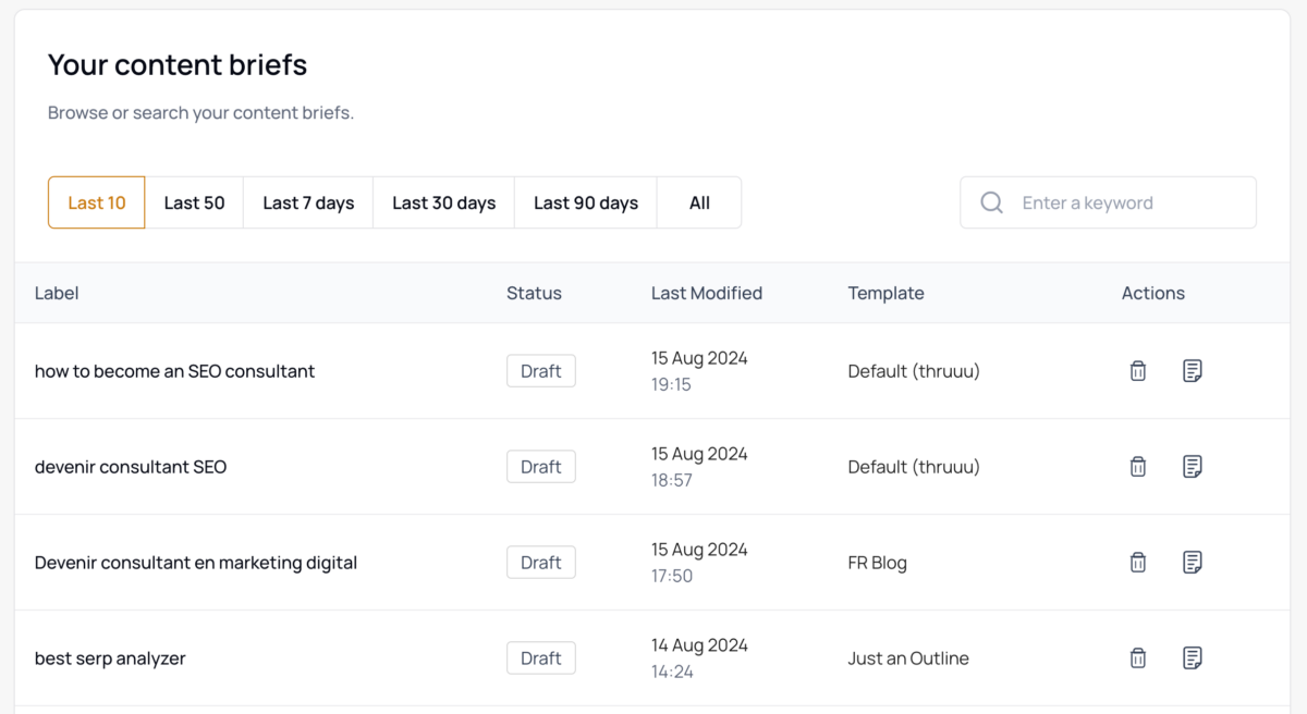 Create content briefs faster with thruuu | thruuu | Content Optimization Solution