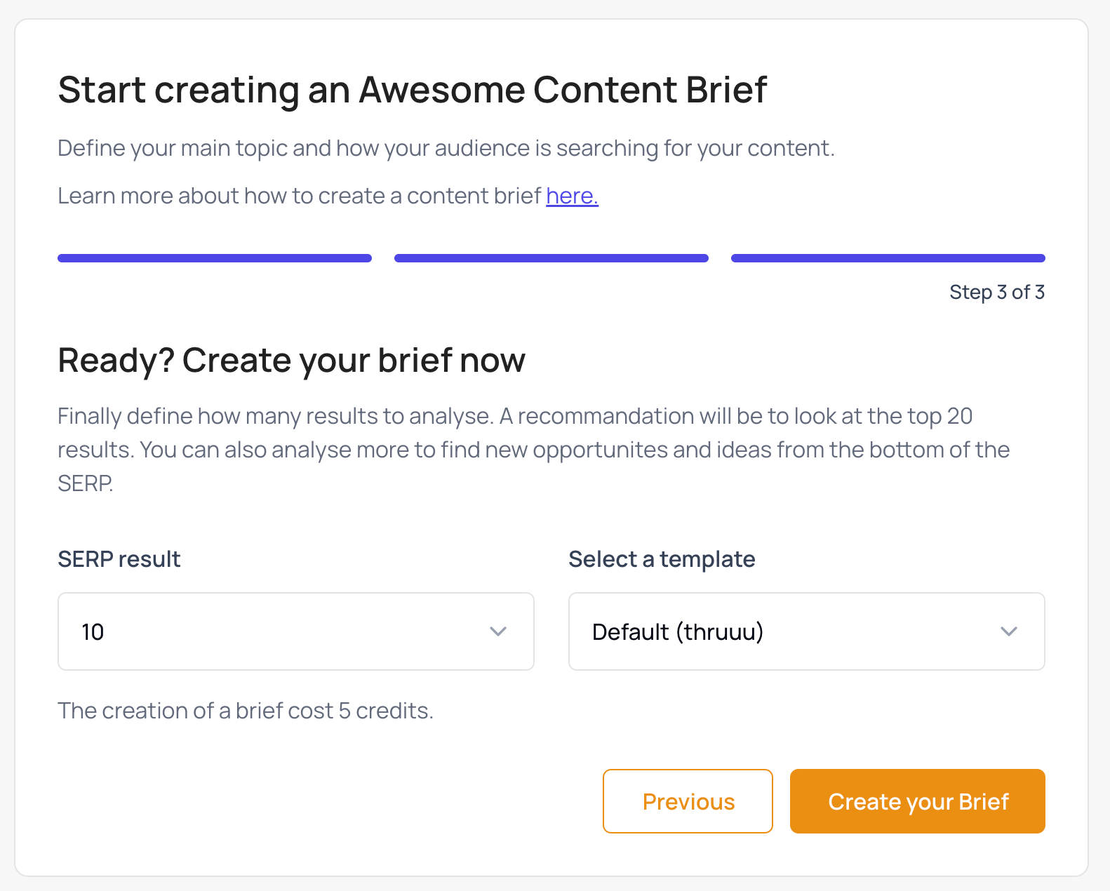Create content briefs faster with thruuu | thruuu | Content ...