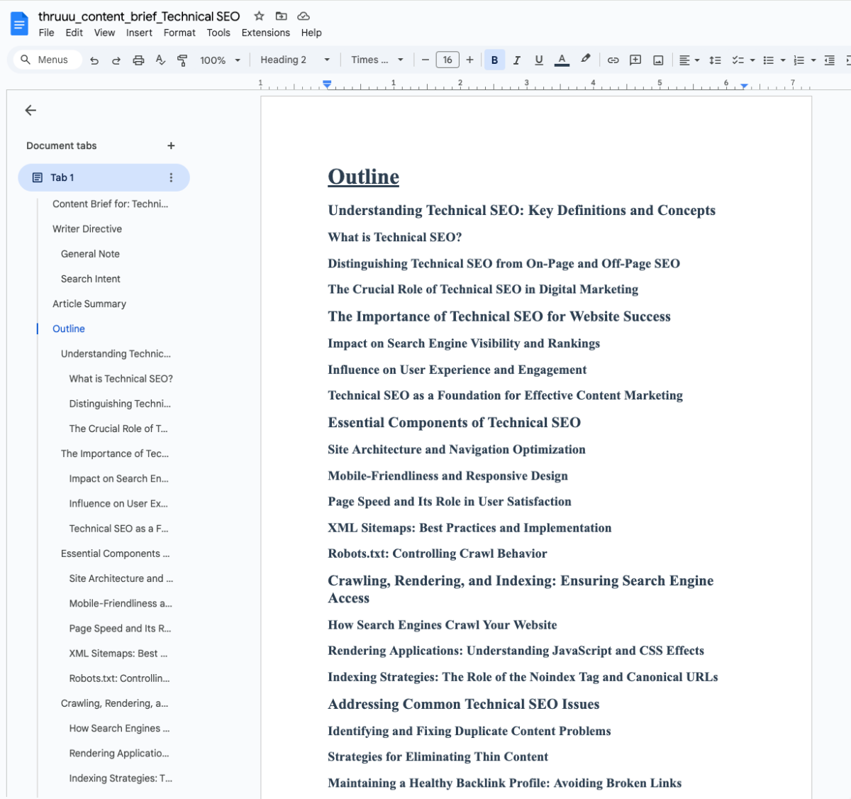Bulk Content Brief Tool | Create SEO Content Briefs in Bulk