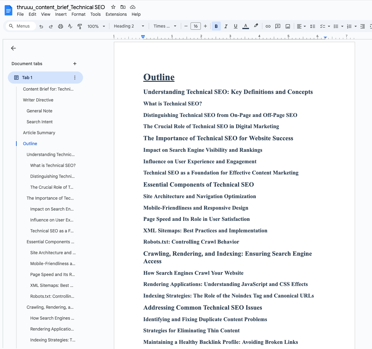 Bulk Content Brief Tool | Create SEO Content Briefs in Bulk